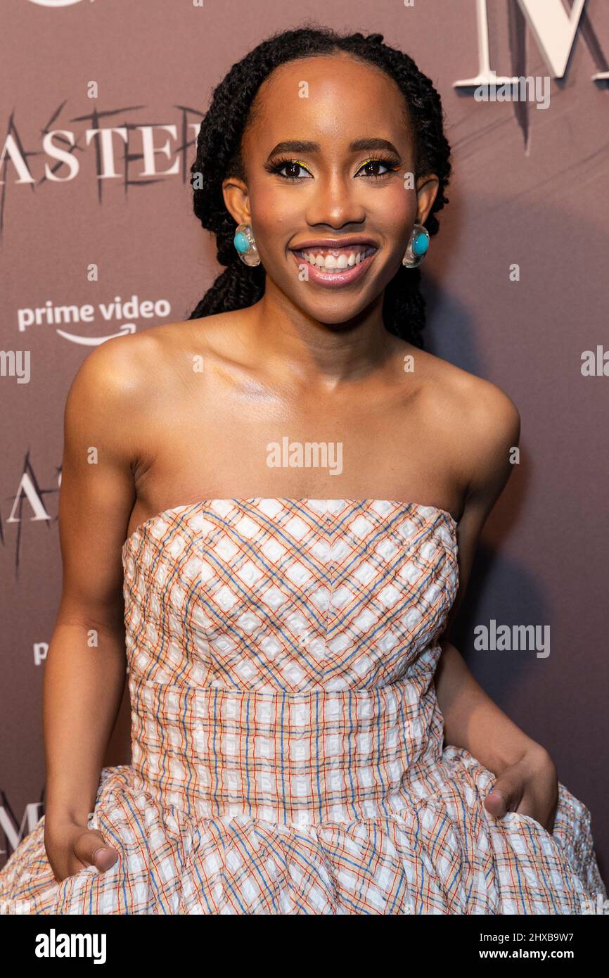 New York, USA. 10th Mar, 2022. Zoe Renee wearing dress by Christopher ...