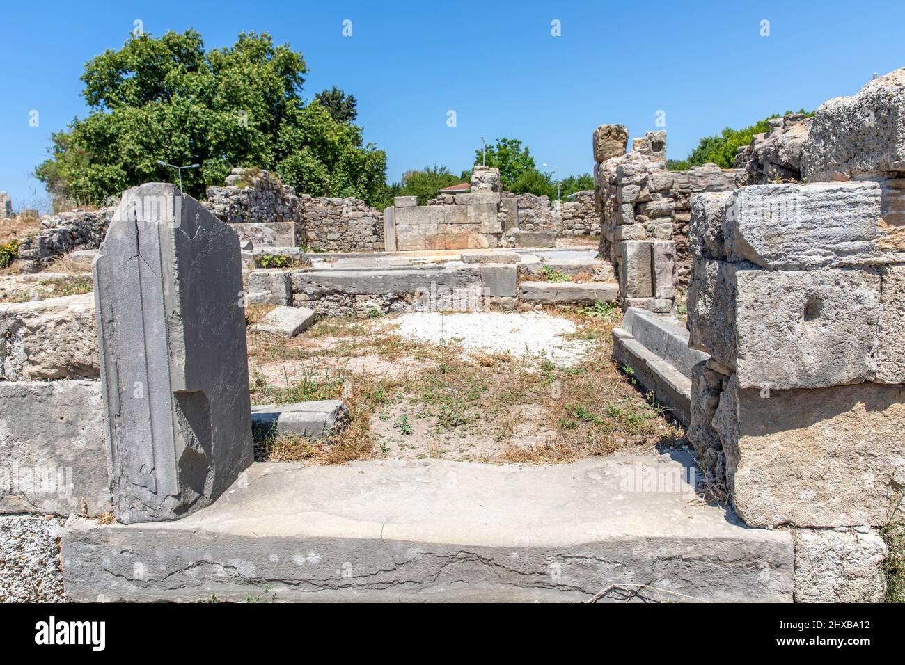 Side ancient city ruins, Side, Antalya, Turkey Stock Photo - Alamy