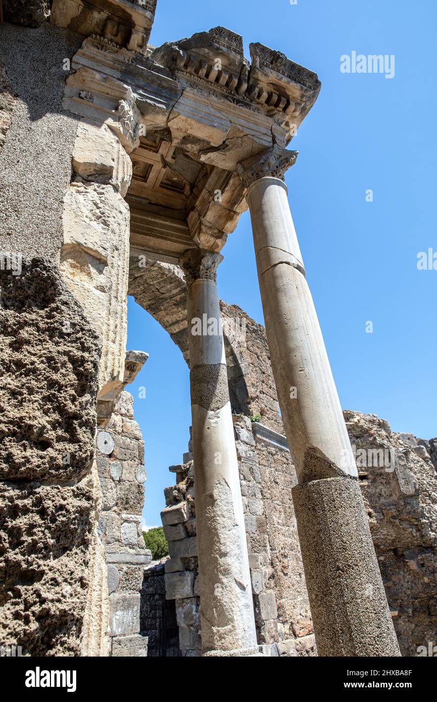 Side ancient city ruins, Side, Antalya, Turkey Stock Photo - Alamy