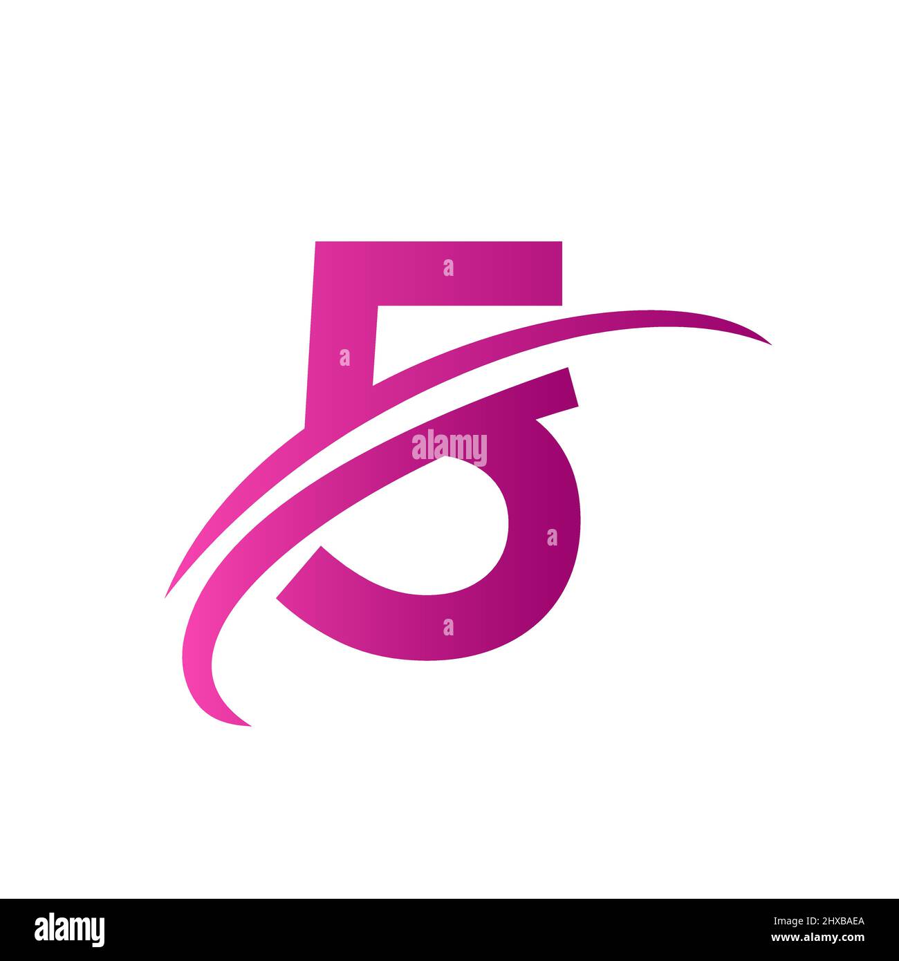 Initial Letter 5 Logo Vector Template Modern and Simple Design. 5 ...
