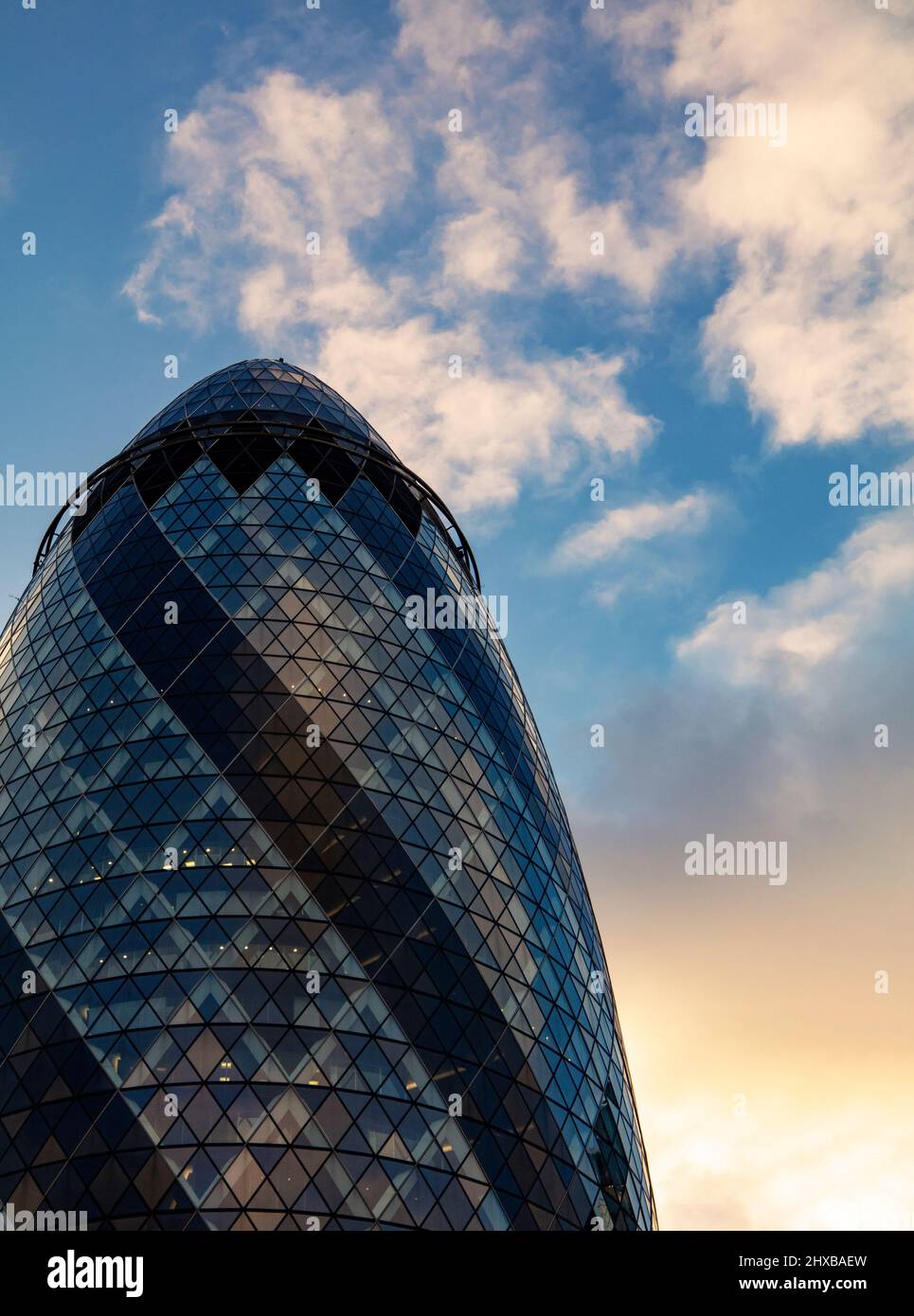 30 St Mary Axe (formerly the Swiss Re Building), known as The Gherkin ...