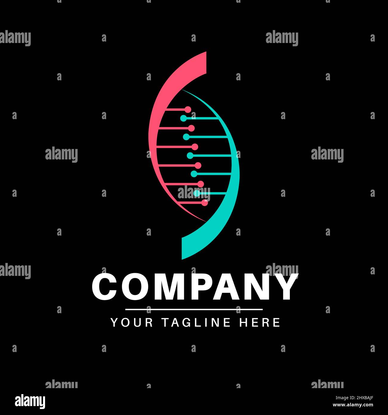 Dna healthcare logo design Stock Vector Image & Art - Alamy