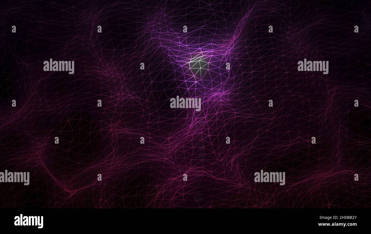 Electronic Neural Network - Abstract Motion Background. Flying across a ...