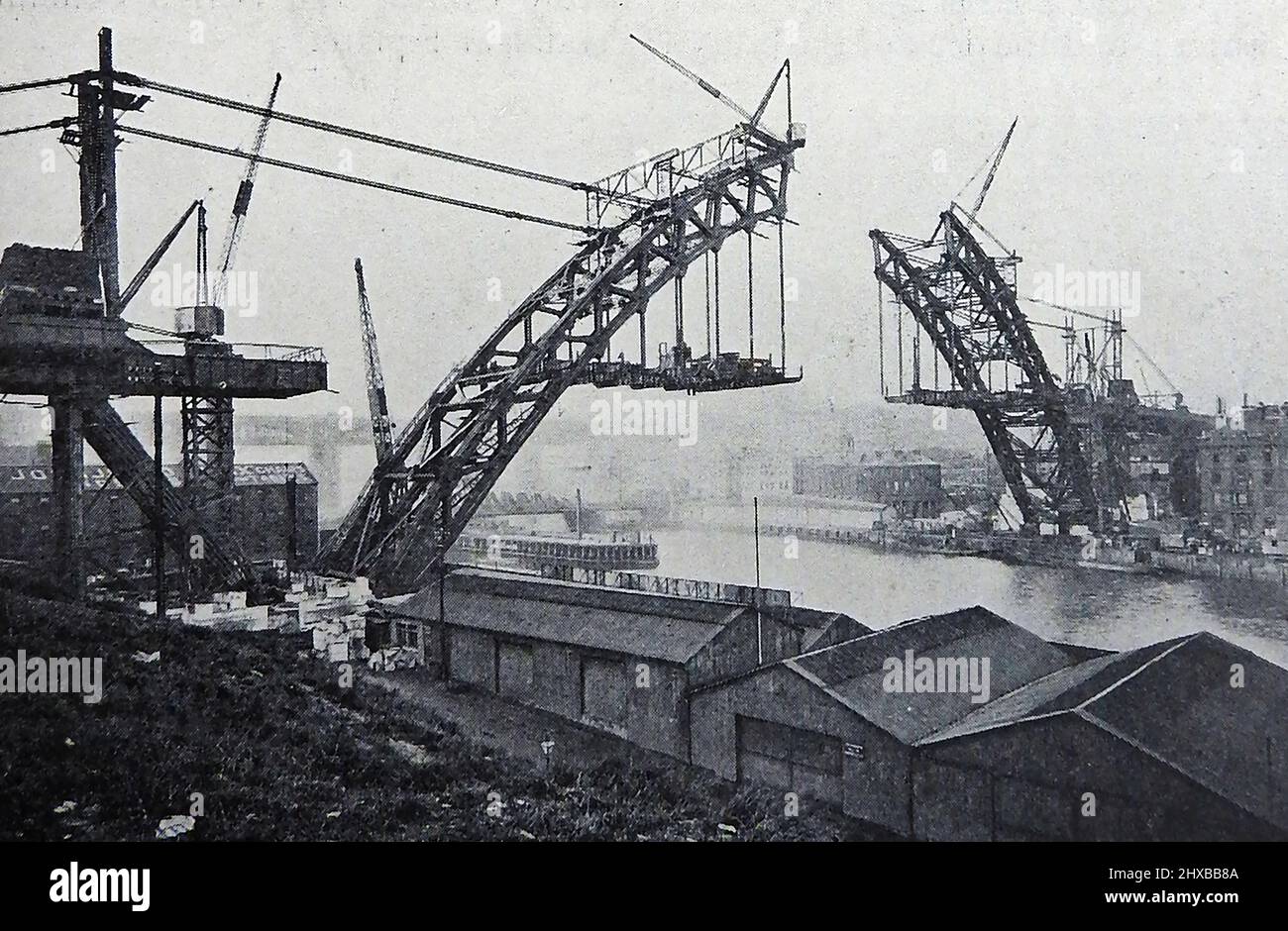 An early image of Newcastle upon Tyne. Built by Dorman Long and Co. of ...