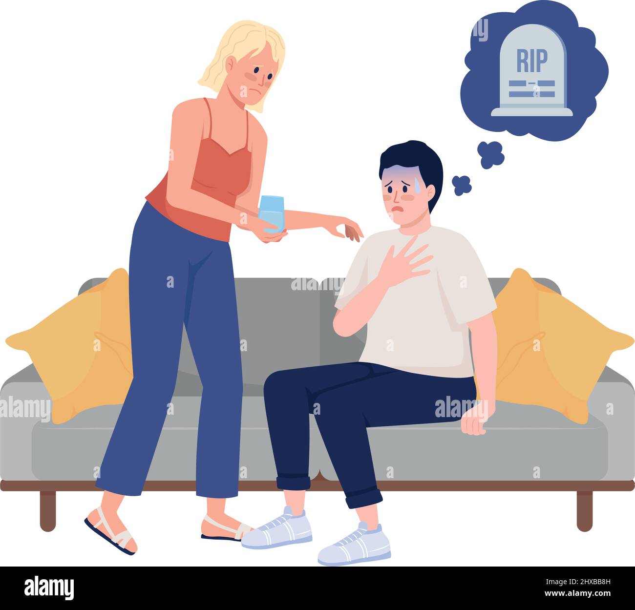 Anxiety of death Cut Out Stock Images & Pictures - Alamy