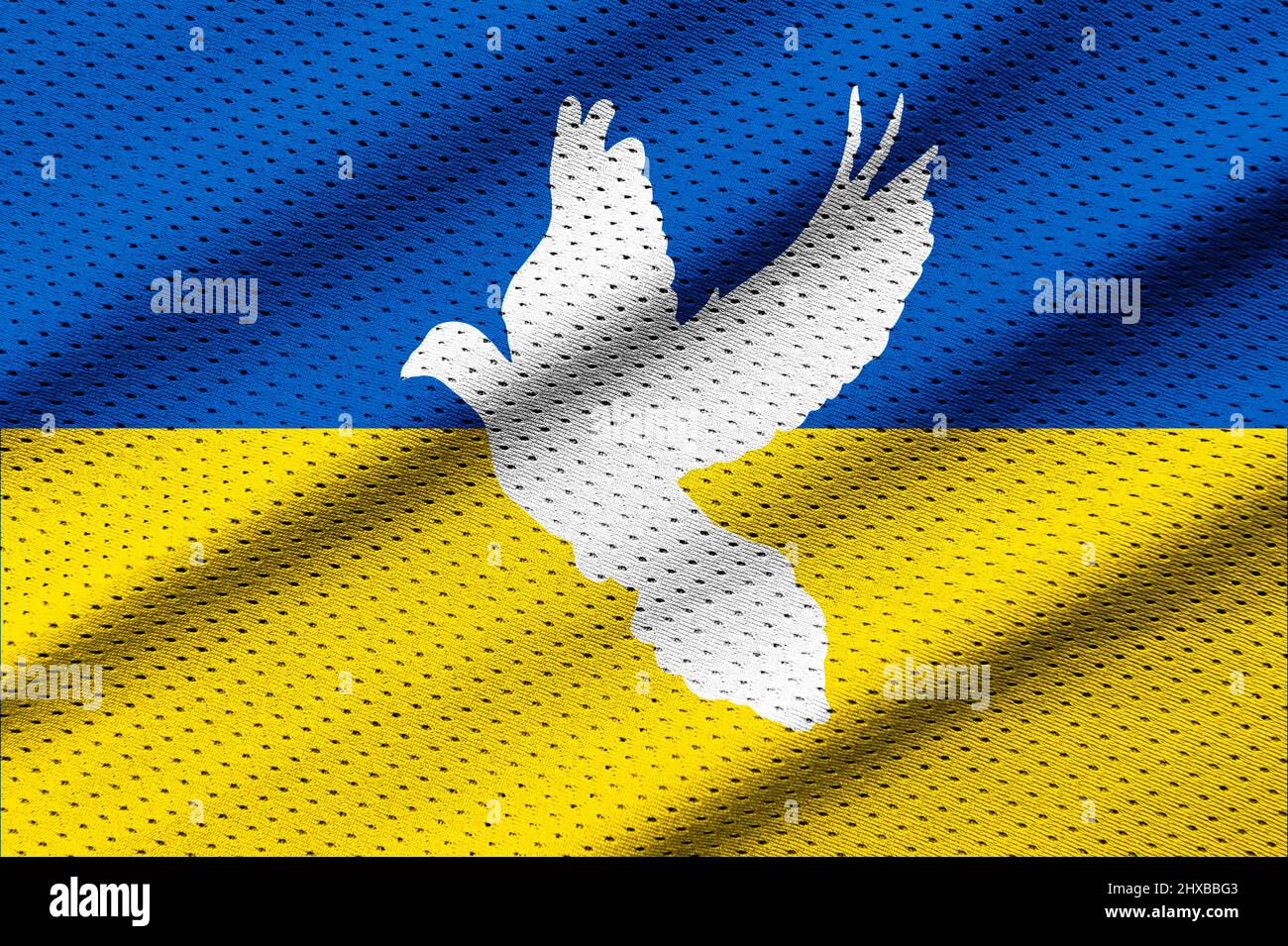 Dove on ukrainian flag hi-res stock photography and images - Alamy
