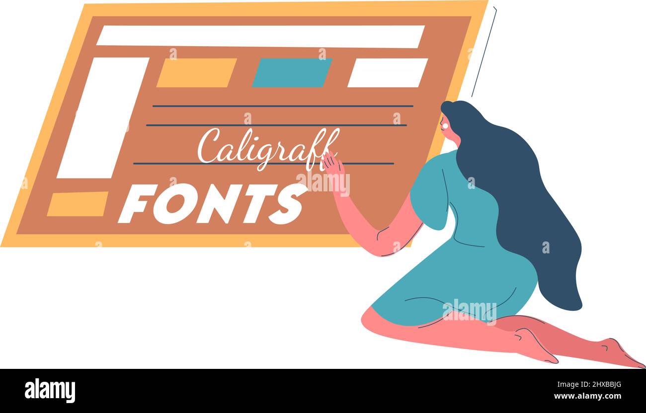 Calligraphy fonts Cut Out Stock Images & Pictures - Alamy