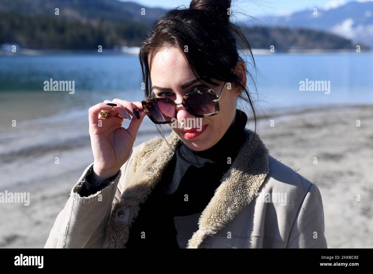 Niedernach, Germany. 11th Mar, 2022. Bachelor contestant Sarah Gehring ...