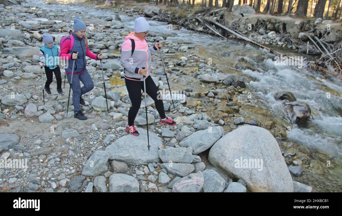 Girls trekking map hi-res stock photography and images - Alamy