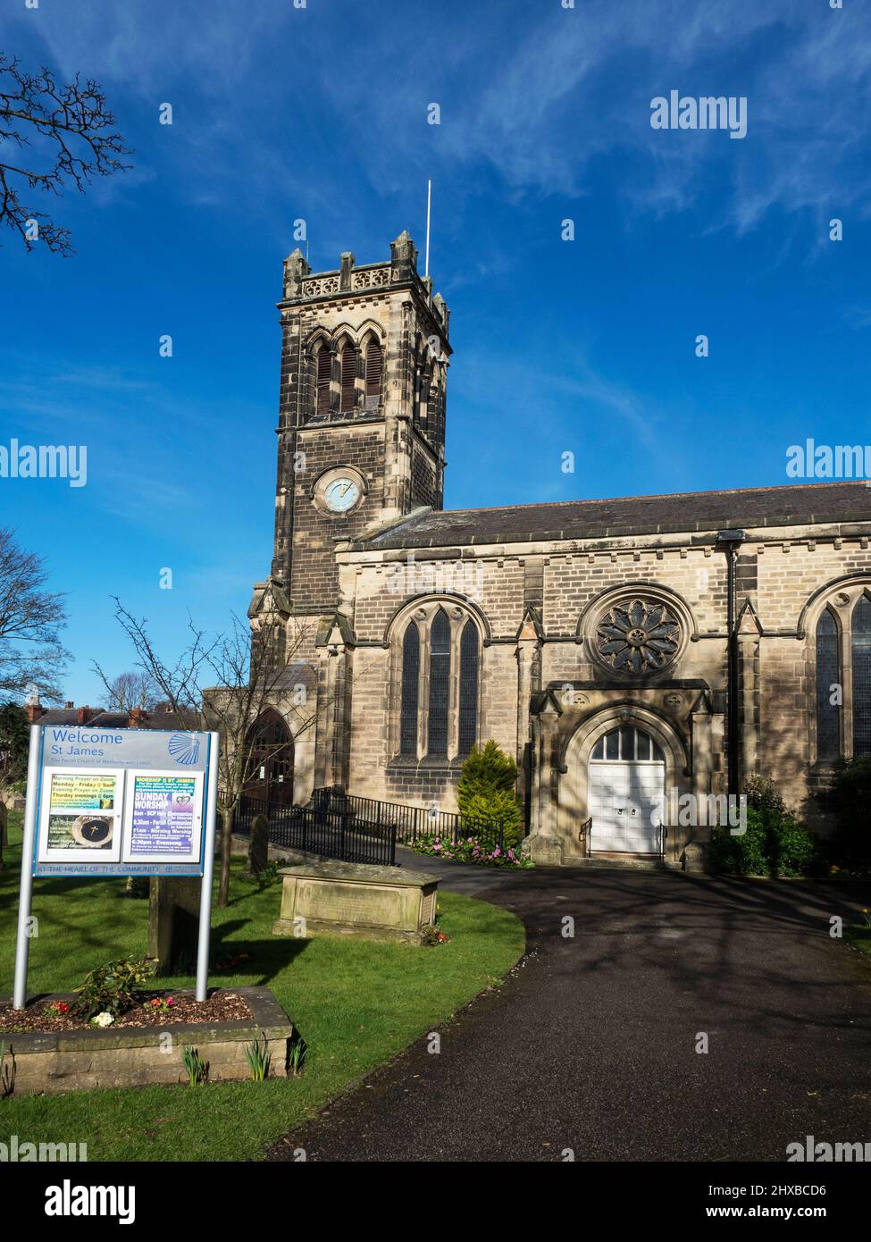 The Church of St James in Wetherby West Yorkshire England Stock Photo ...