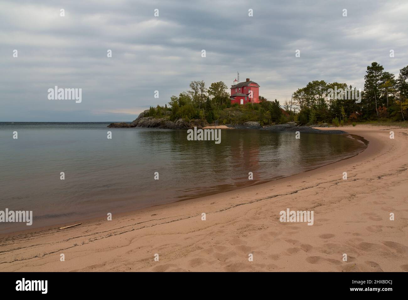 Marquette Harbor Lighthouse Along Lake Superior Stock Photo - Alamy