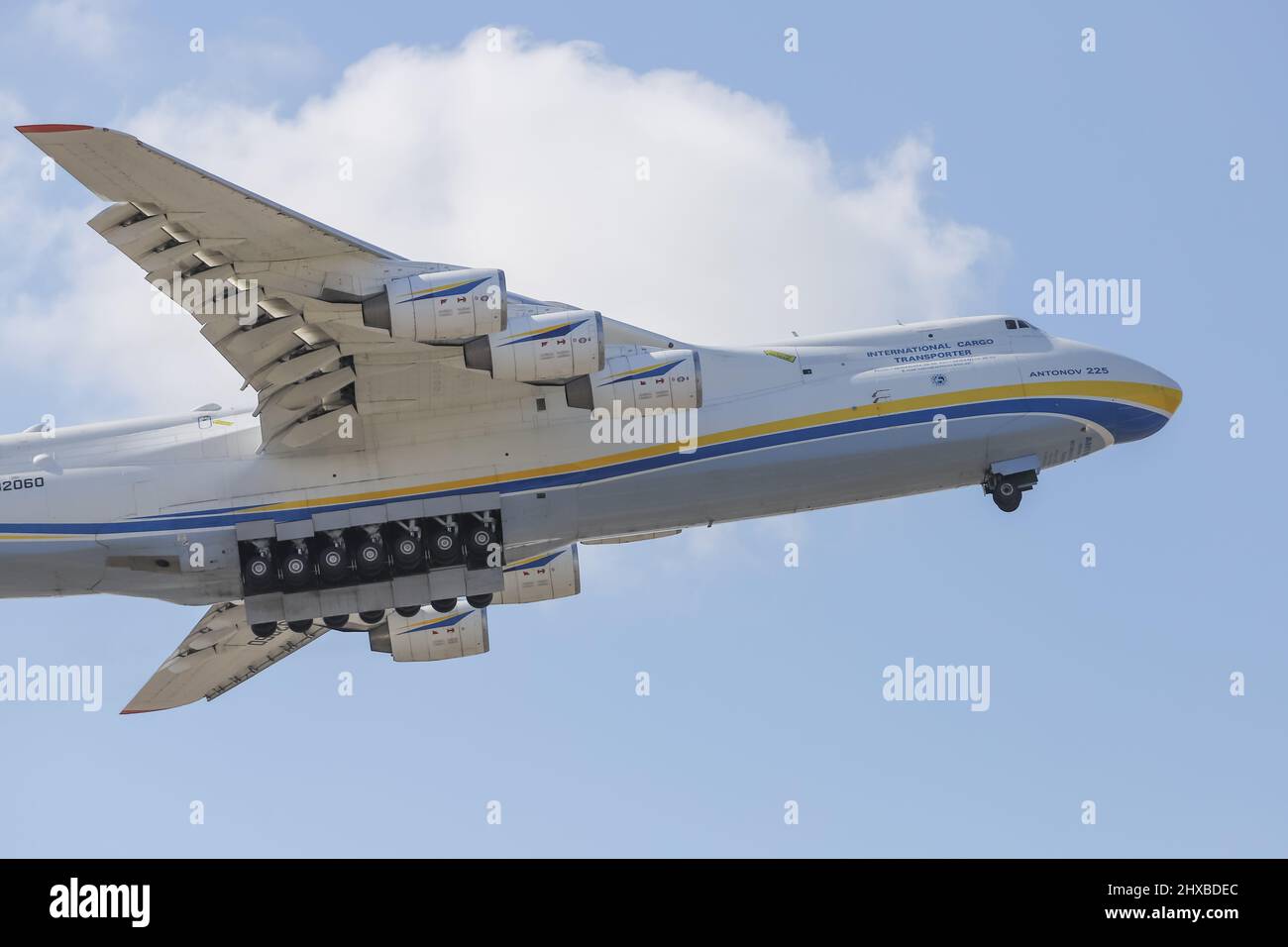 ISTANBUL, TURKEY - OCTOBER 05, 2021: Antonov Airlines Antonov An-225 ...