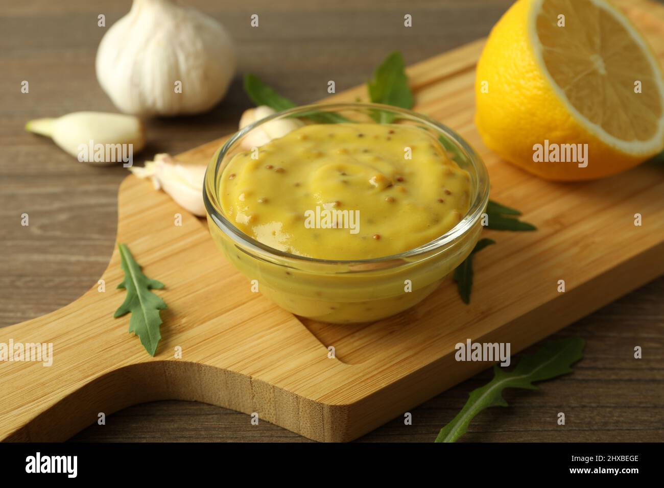 Concept of tasty food with sauce, close up Stock Photo - Alamy