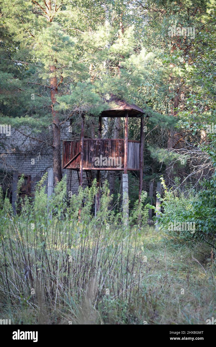 Guard Tower in Duga Radar Base, Chernobyl Exclusion Zone, Chernobyl ...