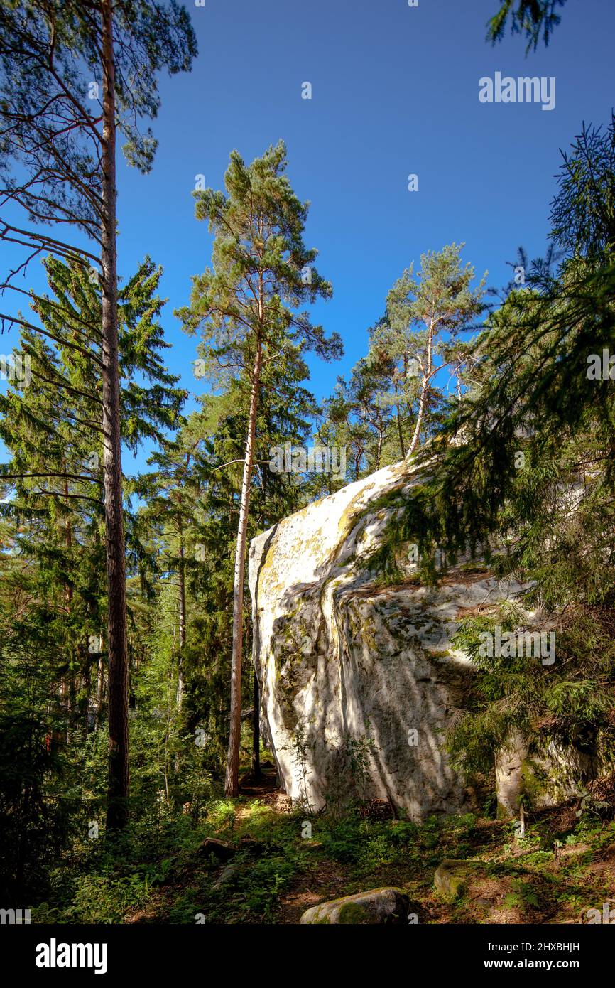 Large White Rock Stock Photo - Alamy