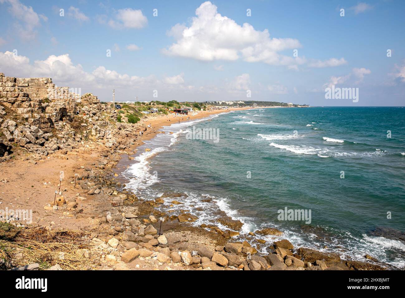 Side ancient city ruins, Side, Antalya, Turkey Stock Photo - Alamy