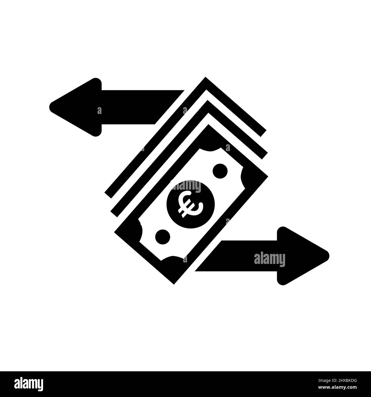 Euro banknotes on isolated Stock Vector Images - Alamy