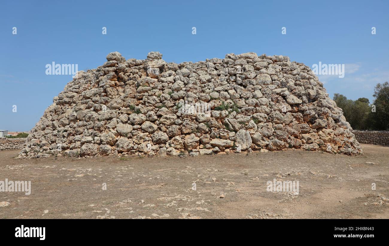This photo was taken in Trepucó talayotic settlement, Menorca, Balearic ...