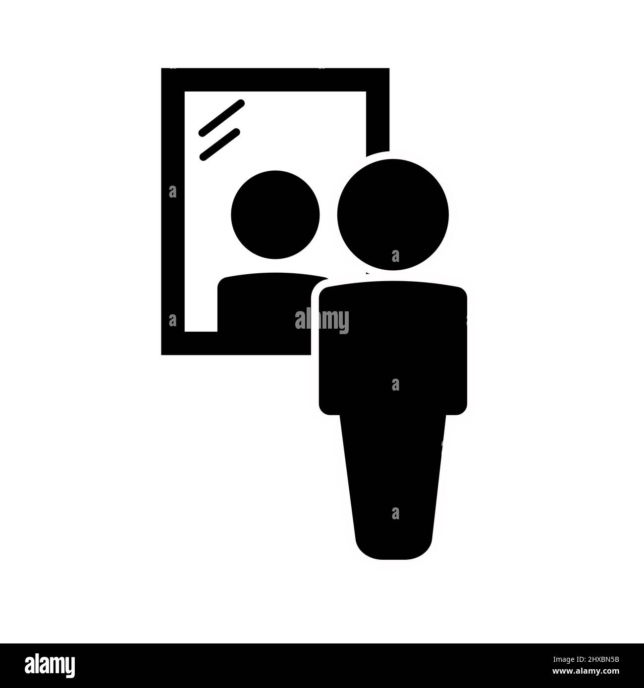 Mirror like view Stock Vector Images - Alamy