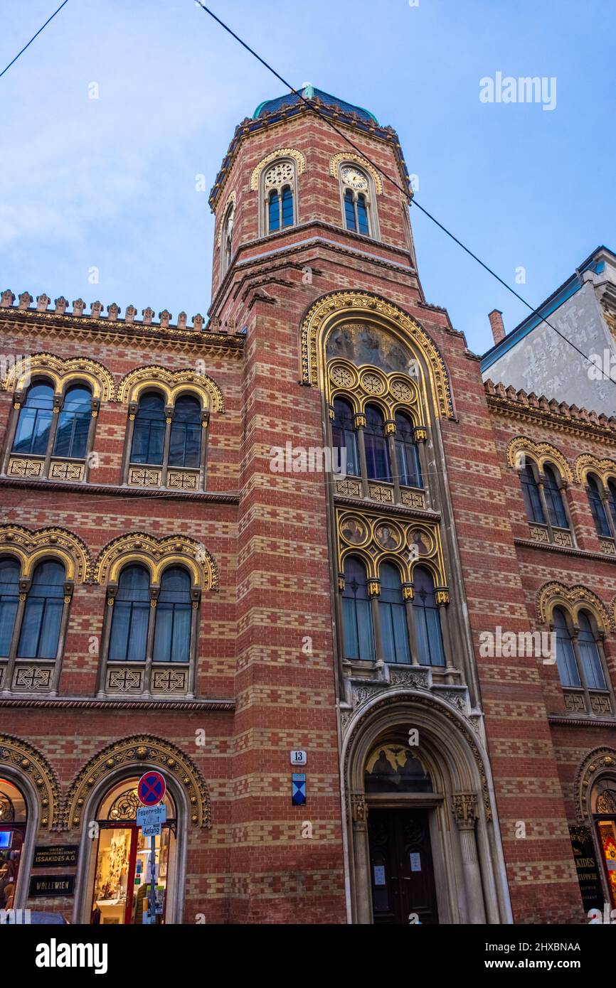 VIENNA, AUSTRIA, 19 FEBRUARY 2022: Synagogue of Vienna Stock Photo - Alamy