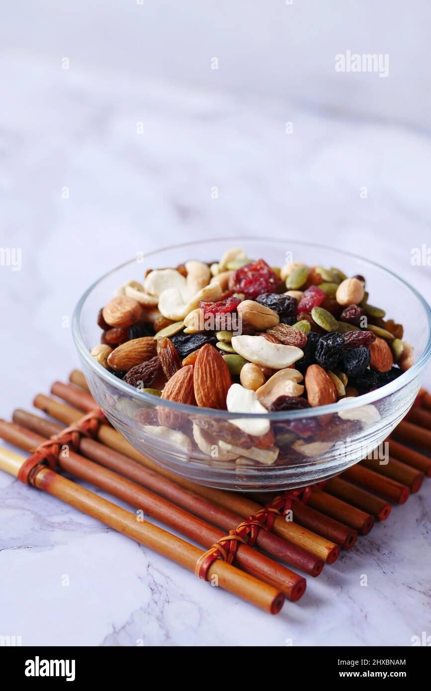 Close up many mixed nuts hi-res stock photography and images - Alamy