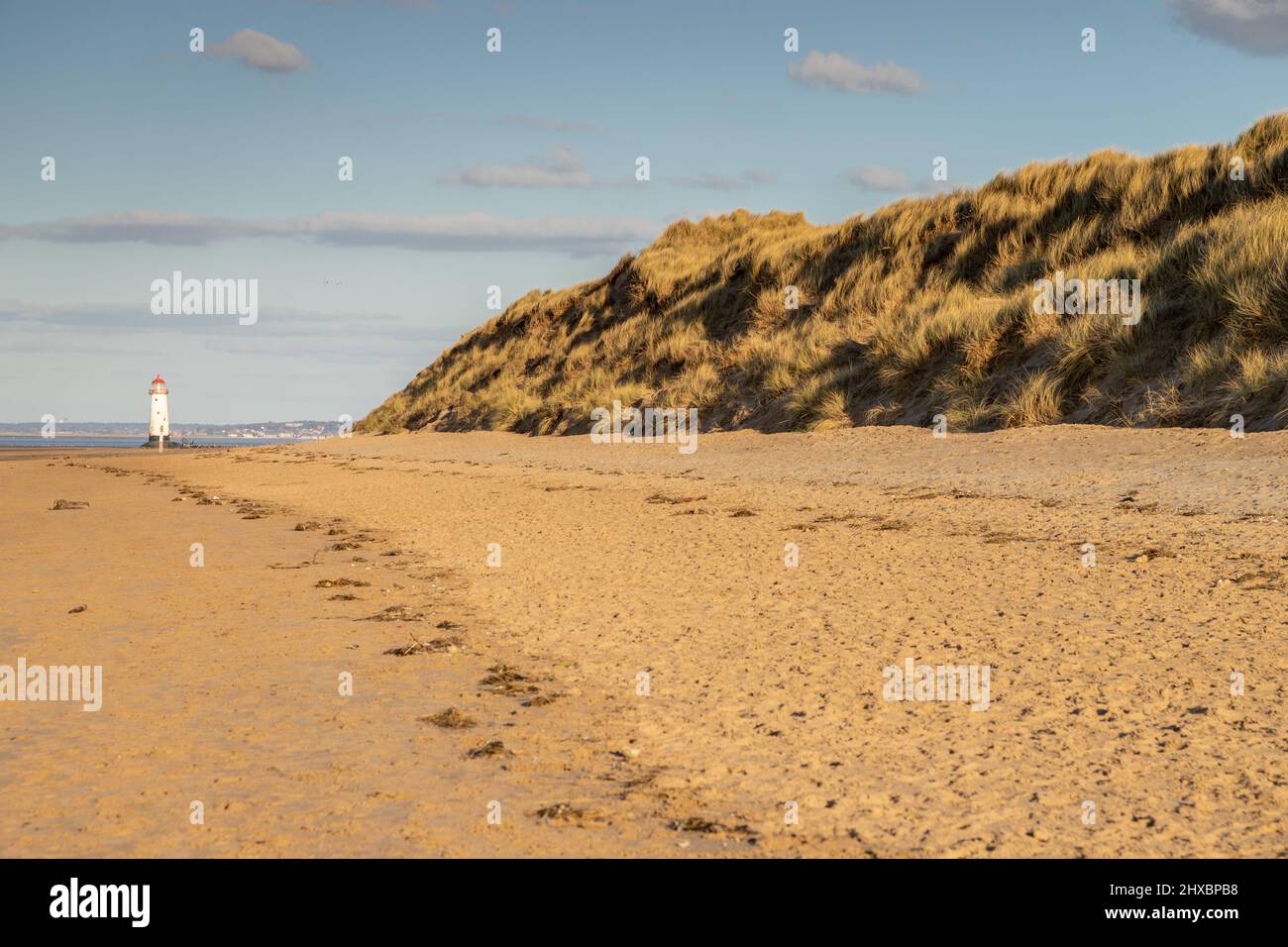 Sand dunes at Talacre beach on the North Wales coast Stock Photo - Alamy