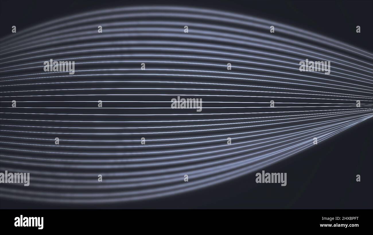 Seamless background animation of abstract wave form. flowing streaks. Motion graphic and ...