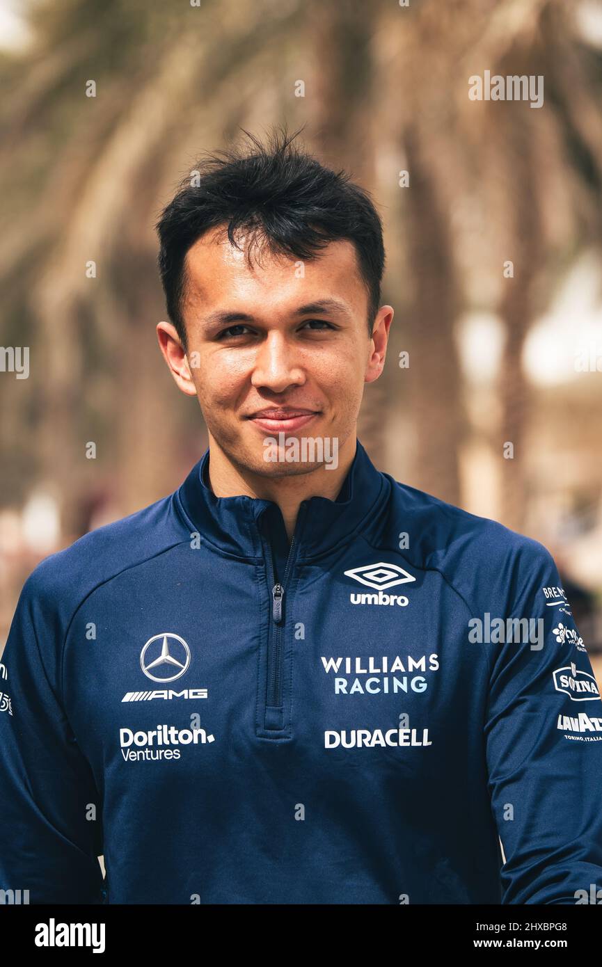 Bahrain, UAE. 11th Mar 2022. Alexander Albon (THA) Williams Racing. 11. ...