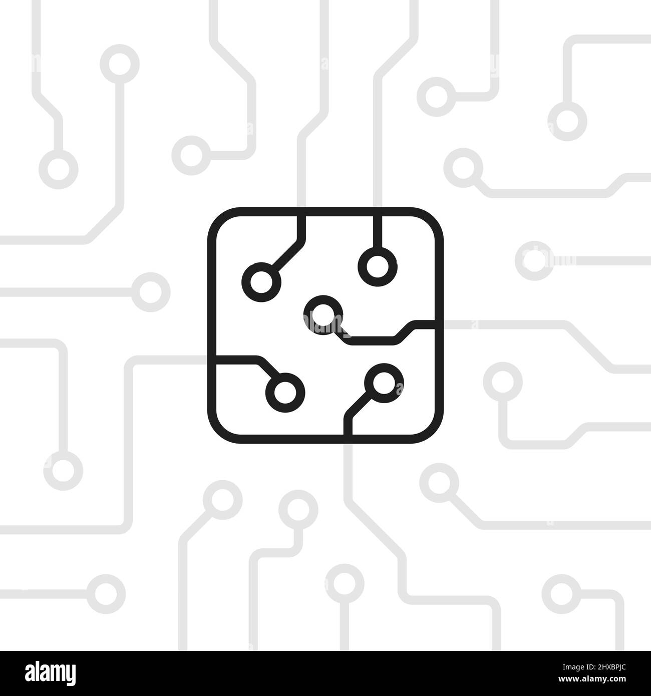 Motherboard gpu icon outline hi-res stock photography and images - Alamy