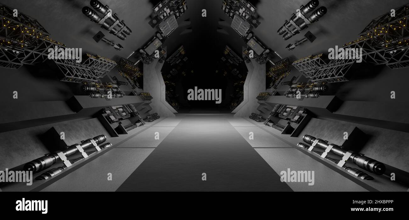 Futuristic CryptoSpace Interior Crypto World Cosmic Light Grey Colors ...