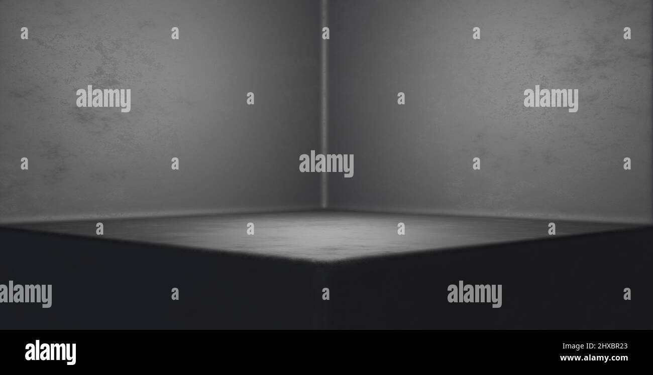 Cool Lighted Silver Gray Abstract Background 3D Illustration Stock ...