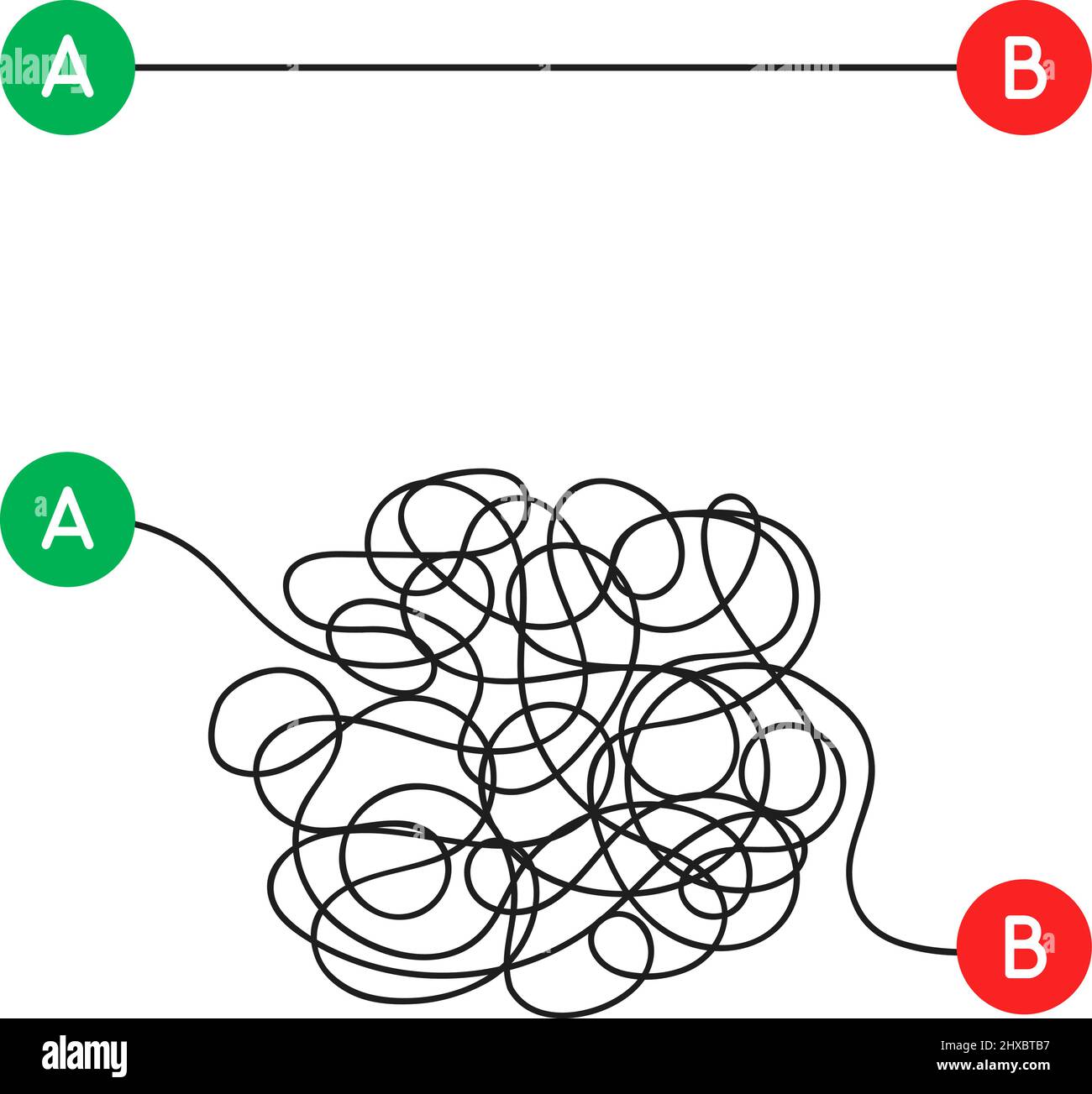 right and wrong way with messy line Stock Vector Image & Art - Alamy
