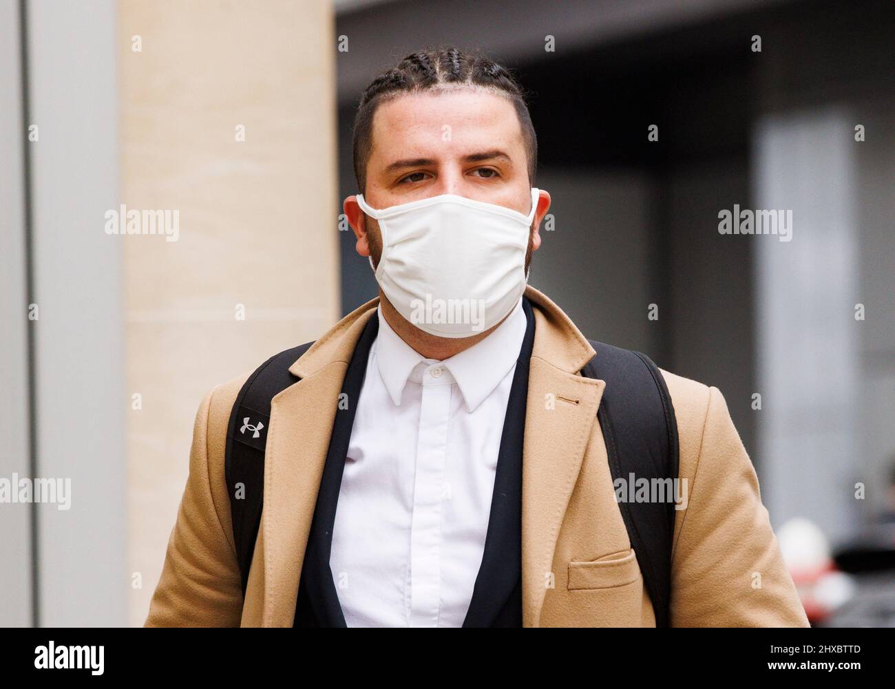 London, UK. 11th Mar, 2022. Songwriter Sami Chokri arrives at the High ...