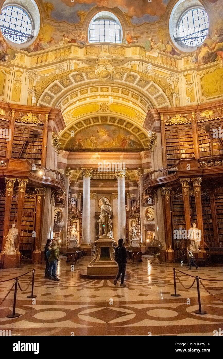 VIENNA, AUSTRIA, 19 FEBRUARY 2022: Interior of Austrian National ...