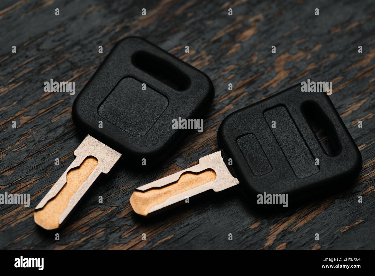 The keys on the rustic floor Stock Photo - Alamy