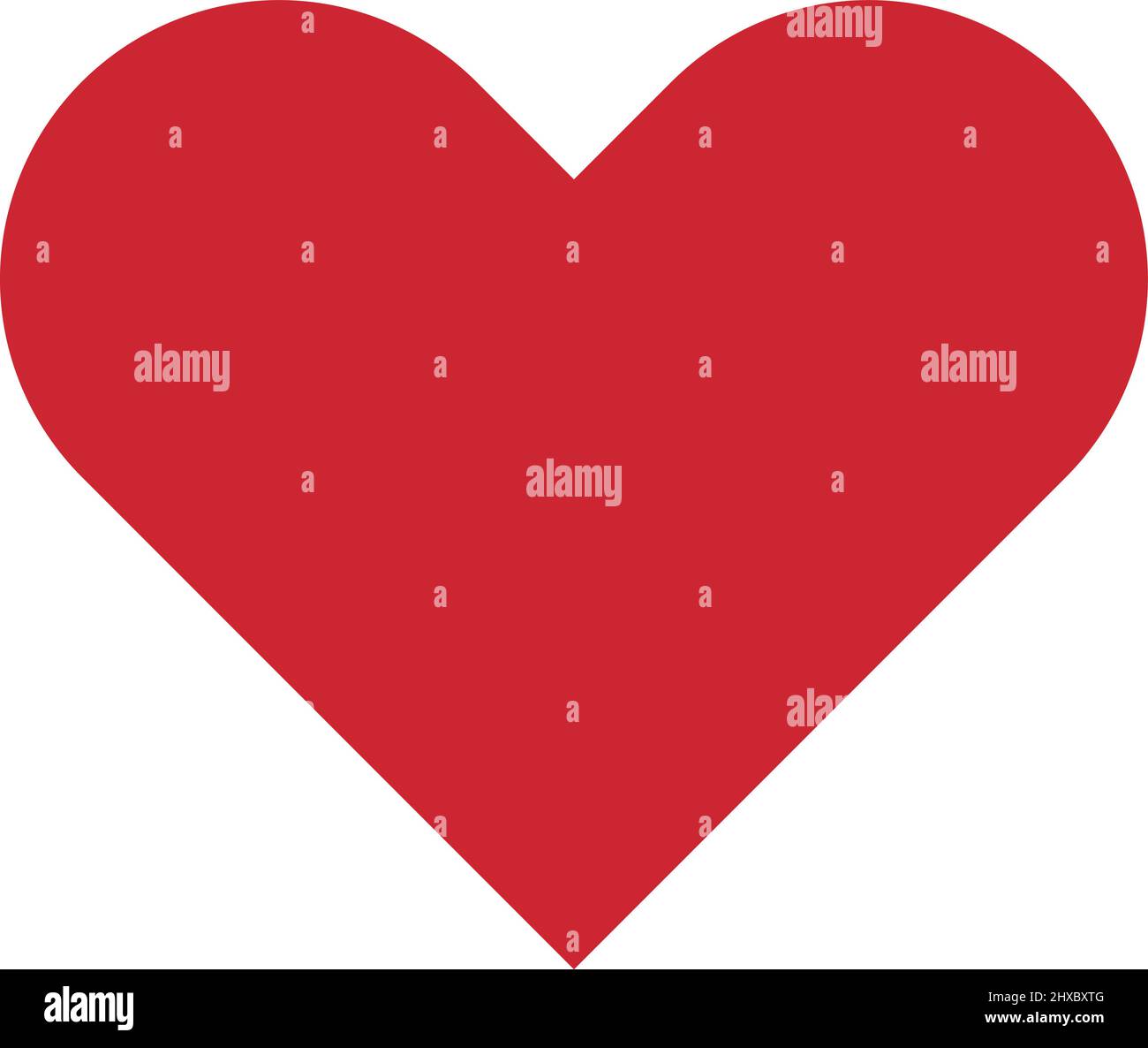 Simple red heart vector icon. Editable Vector Stock Vector Image & Art ...