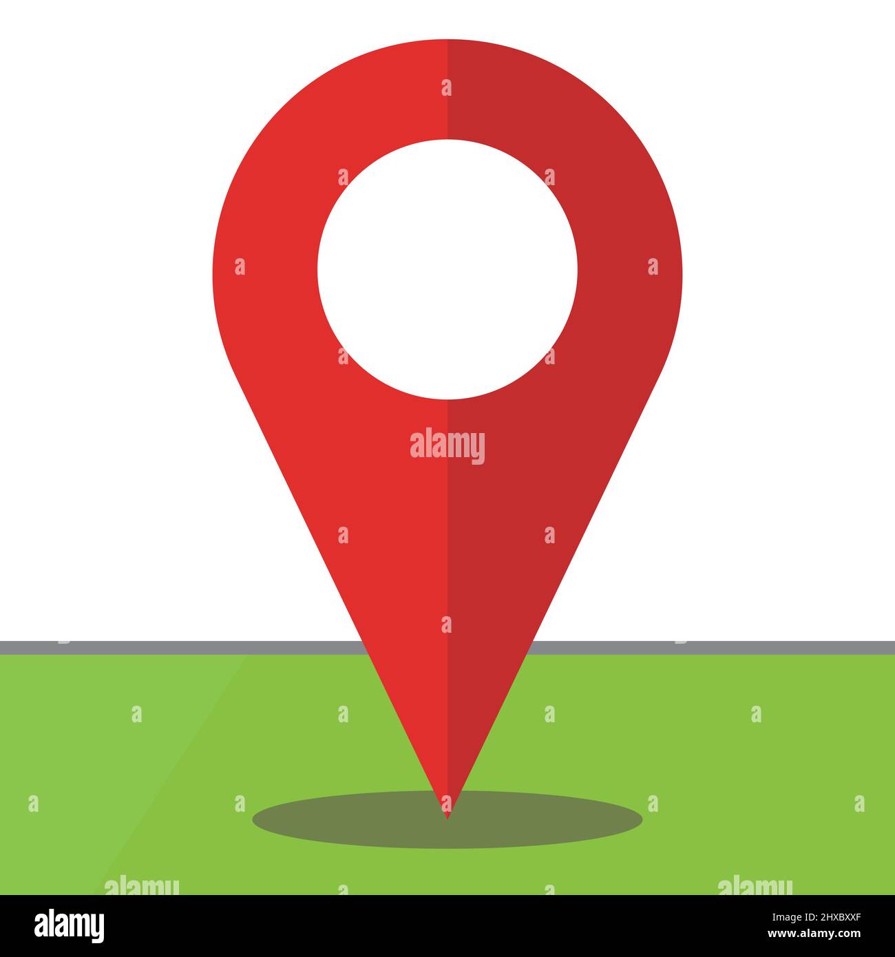 Map pins on a map. Editable Vector Stock Vector Image & Art - Alamy