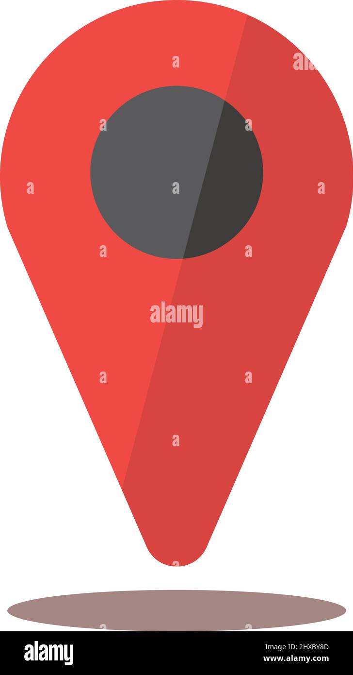 Red pin map Stock Vector Images - Alamy