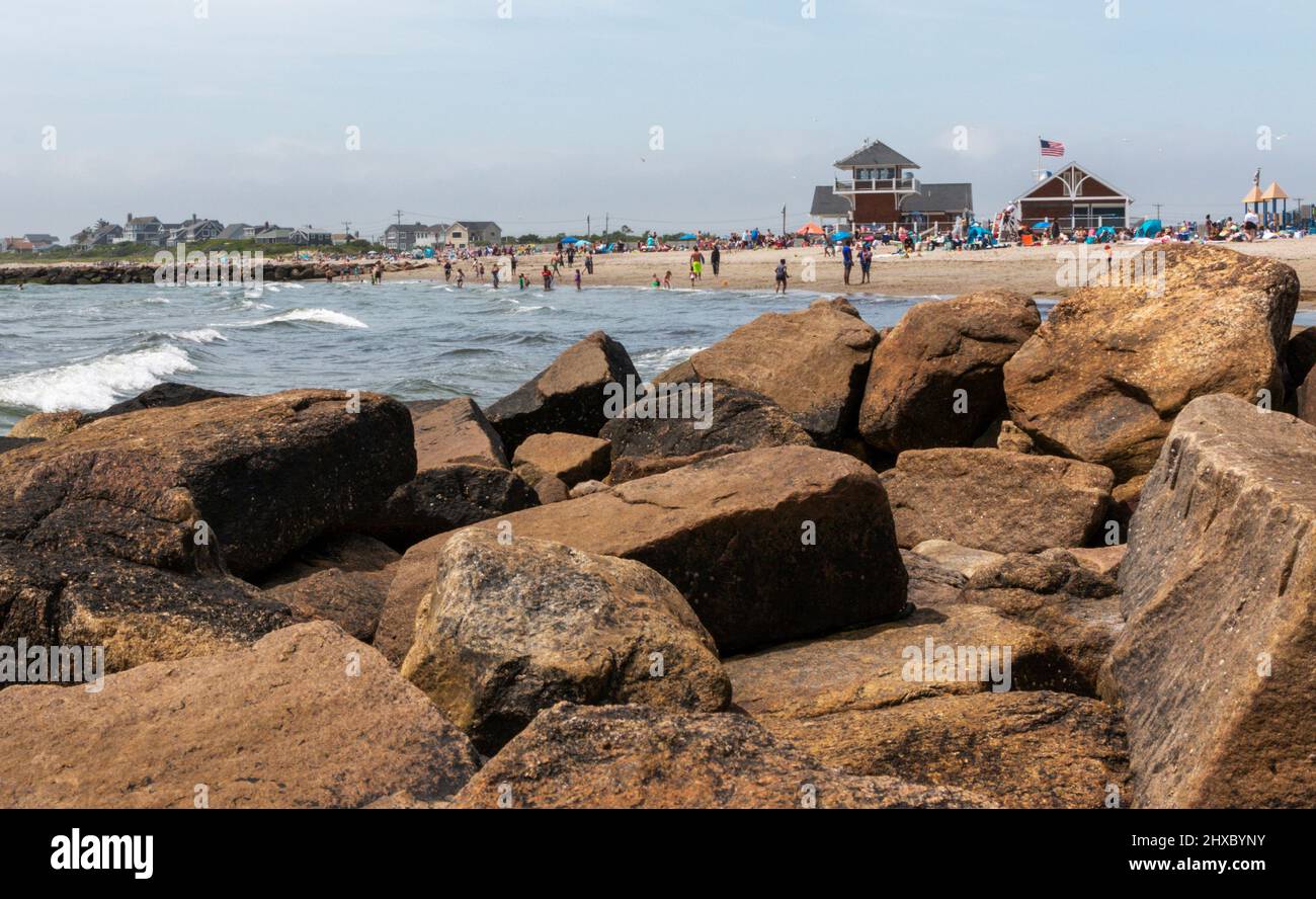 Narragansett, Rhode ISland, USA - 27 June 2021: View of Roger Wheeler ...