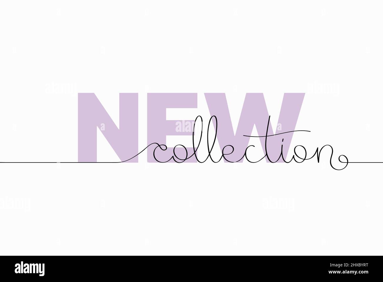 New collection lettering. Vector illustration of creative typography ...