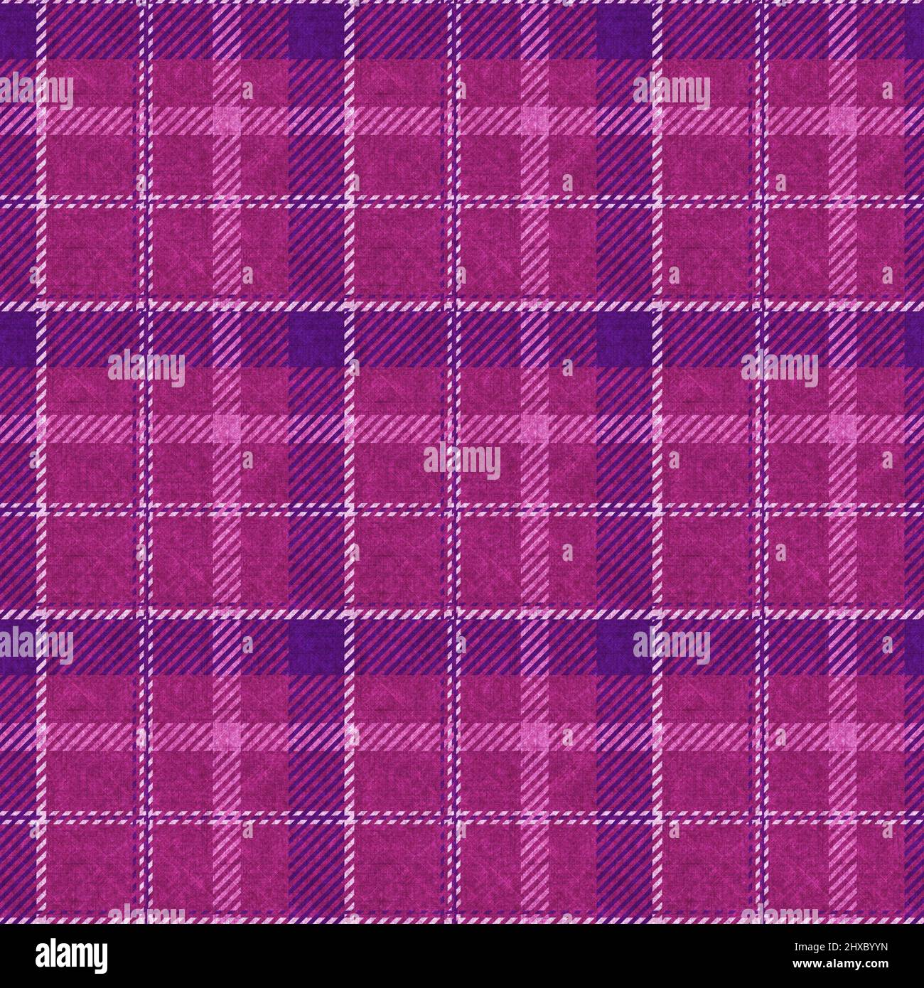 Bright pink summer woven plaid texture. Seamless woollen feminine style ...