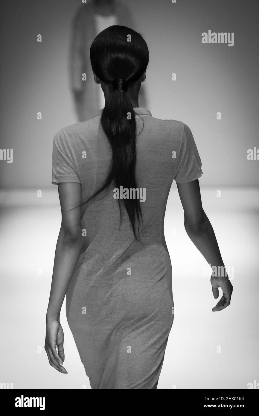 Fashion Show, CatwalkFashion catwalk runway event, model walking the ...