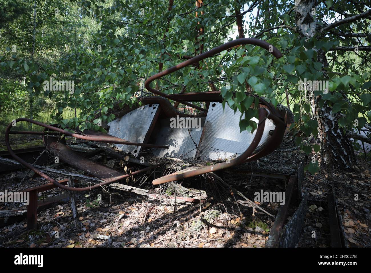 Carousel, Pripyat Town in Chernobyl Exclusion Zone, Chernobyl, Ukraine ...