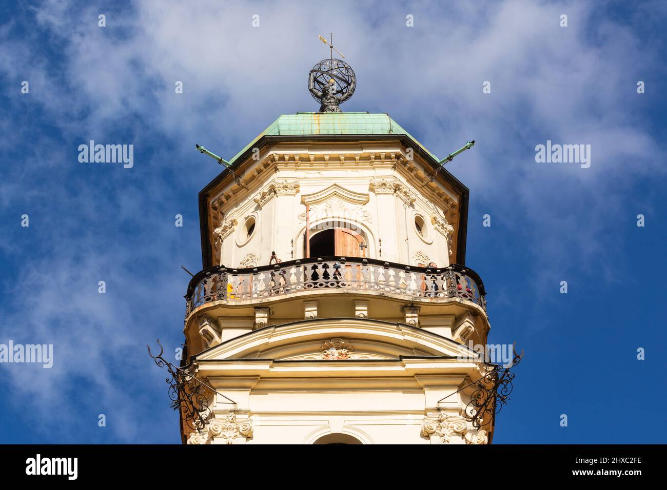 The Astronomical Tower is part of the Baroque Klementinum complex in ...