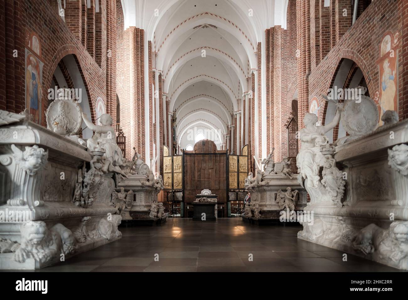 The UNESCO registered Roskilde Cathedral is known as the most important ...