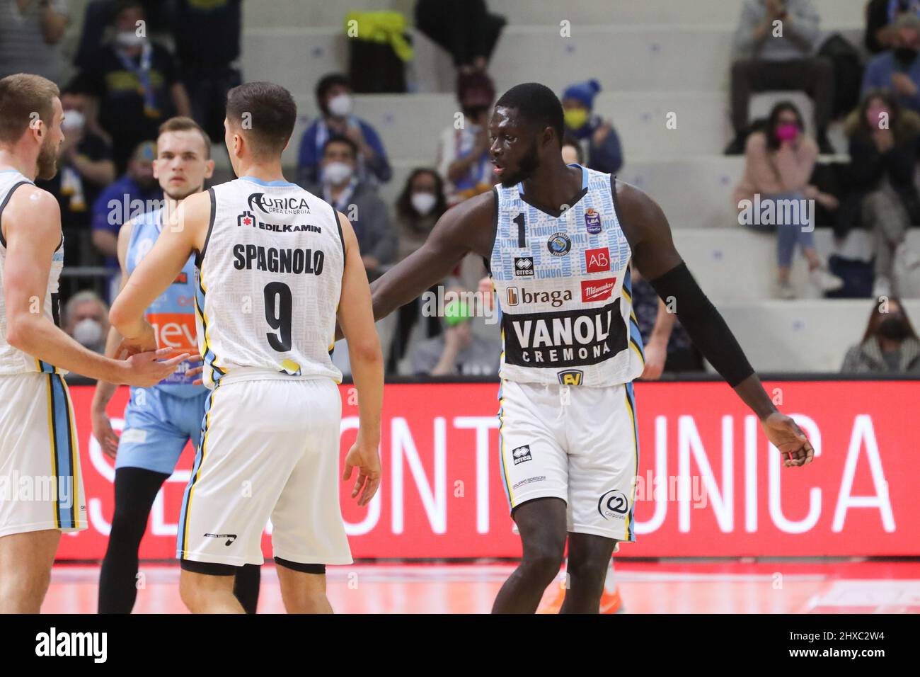 Palazzetto dello Sport Mario Radi, Cremona, Italy, March 09, 2022 ...
