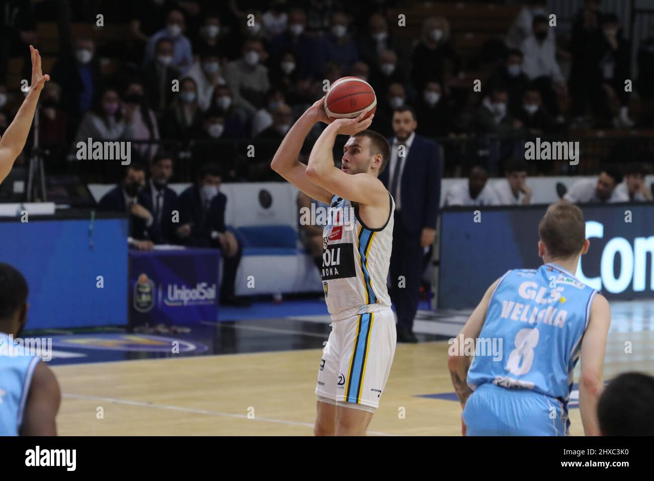 Palazzetto dello Sport Mario Radi, Cremona, Italy, March 09, 2022, Tres ...