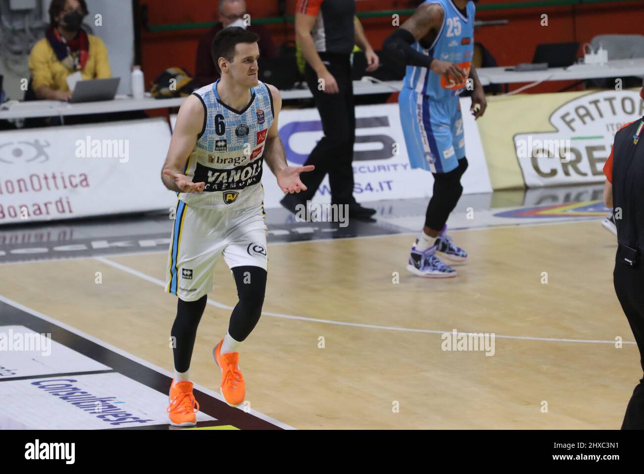Palazzetto dello Sport Mario Radi, Cremona, Italy, March 09, 2022 ...