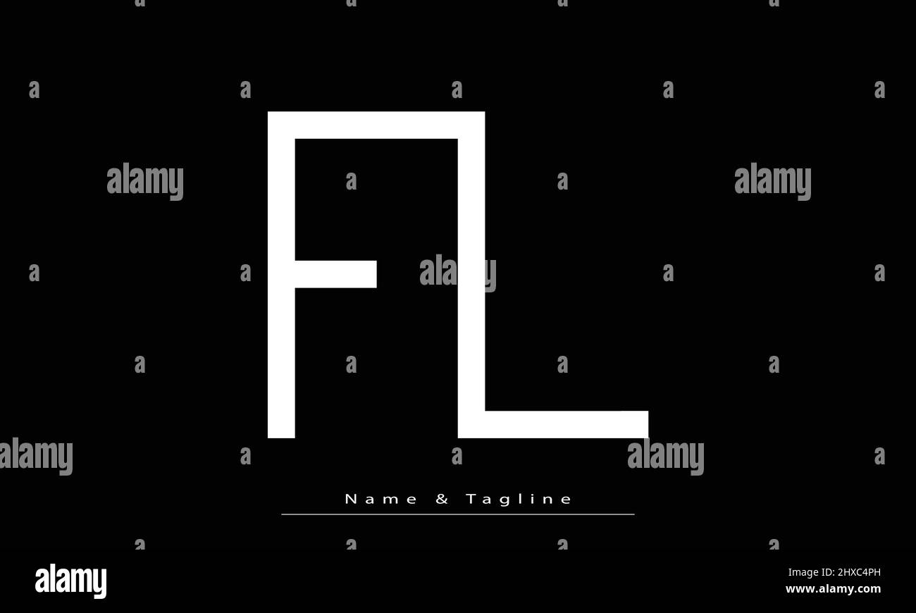 Alphabet letters Initials Monogram logo FL , LF Stock Vector Image ...