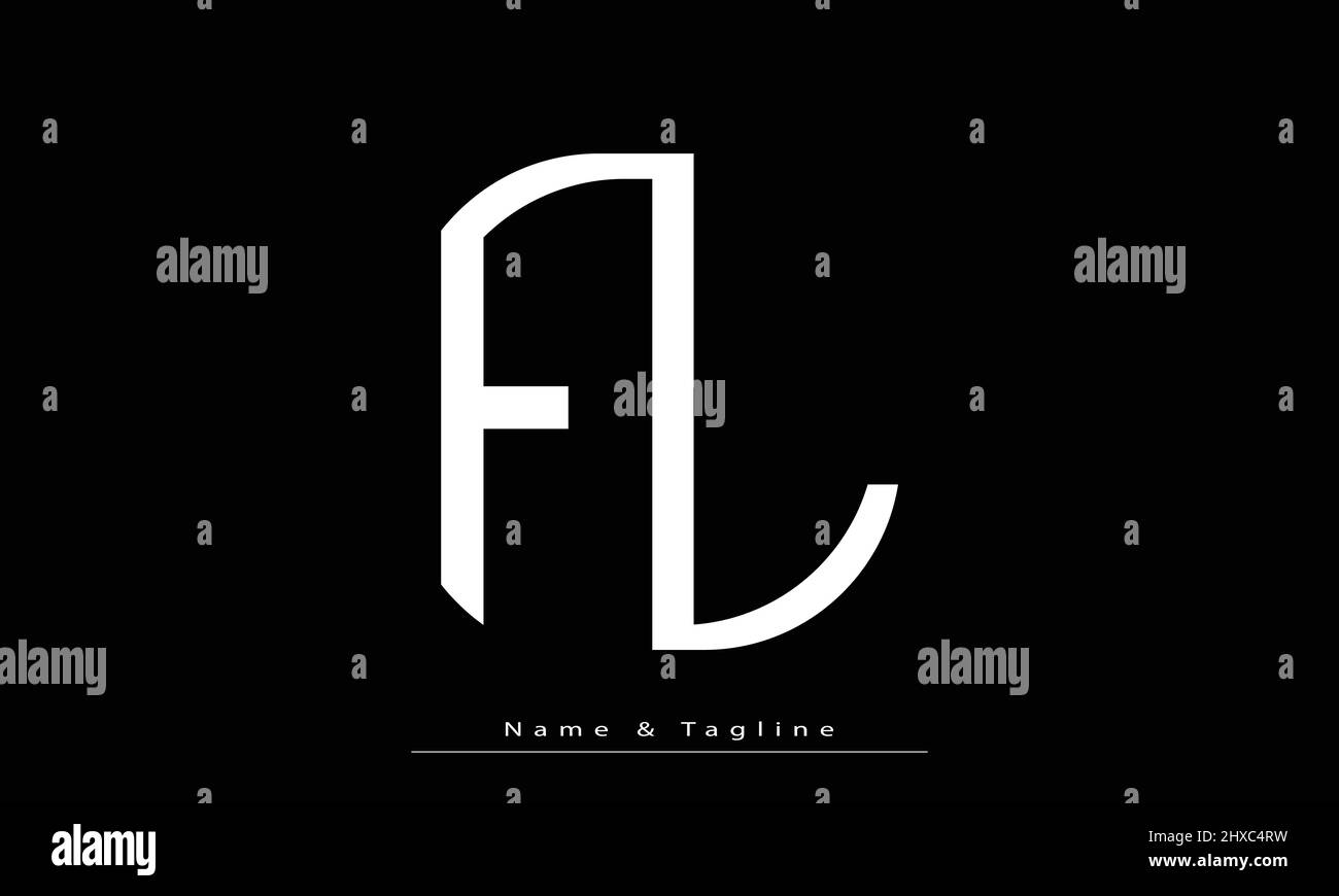 Alphabet letters Initials Monogram logo FL , LF Stock Vector Image ...